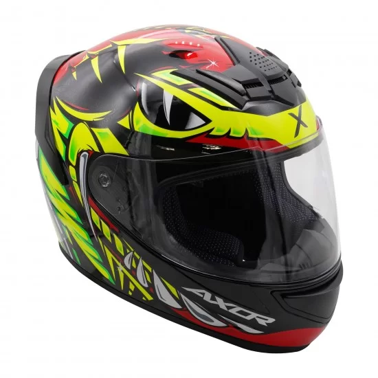 AXOR RAGE FULL FACE - PYTHON BLACK GREY RED MATT HELMET FOR SALE AT ...
