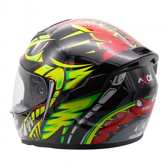 AXOR RAGE FULL FACE - PYTHON BLACK GREY RED MATT HELMET FOR SALE AT ...