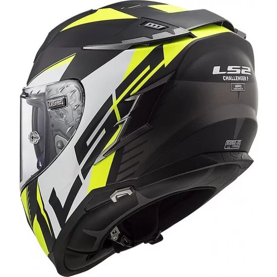 LS2 CHALLENGER SQUADREN YELLOW/WHITE FULL FACE MOTORCYCLE HELMET ...