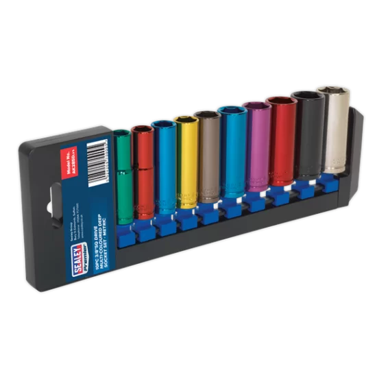 10PC 3/8"SQ DRIVE DEEP MULTI-COLOURED SOCKET SET FOR SALE AT PITSTOP ...